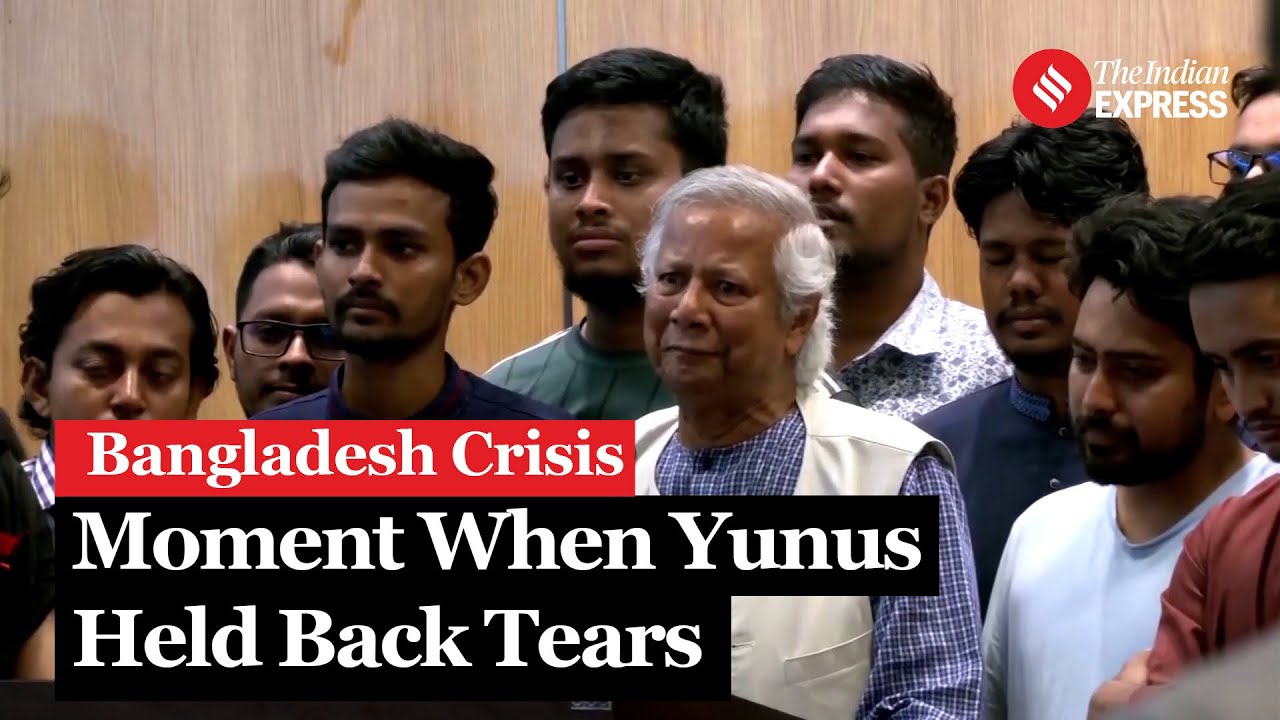 Muhammad Yunus holds back tears after landing in Bangladesh to lead the ...