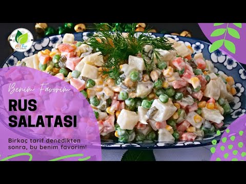 Beş dakikada Rus salatası tarifi (Russian salad) gezi ve mutfak videosu