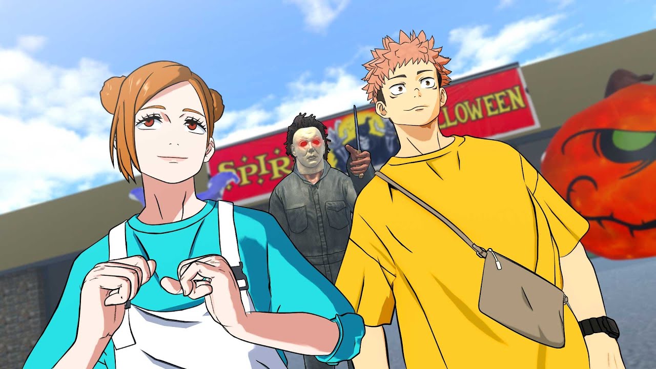 Yuji and Nobara go to Spirit Halloween! (jjk vr) - YouTube