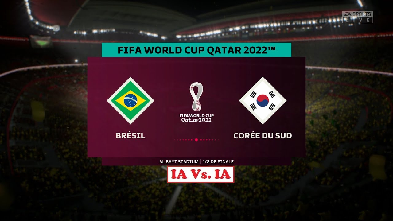 Brésil - Corée du Sud [FIFA 23] | FIFA World Cup 2022 (Huitième de ...