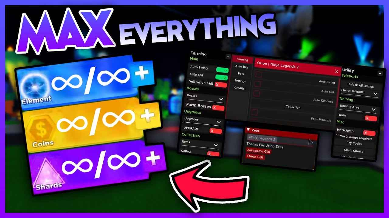 [NEW BEST!] Ninja Legends 2 Script HACK GUI - Auto Farm, Farm Bosses ...