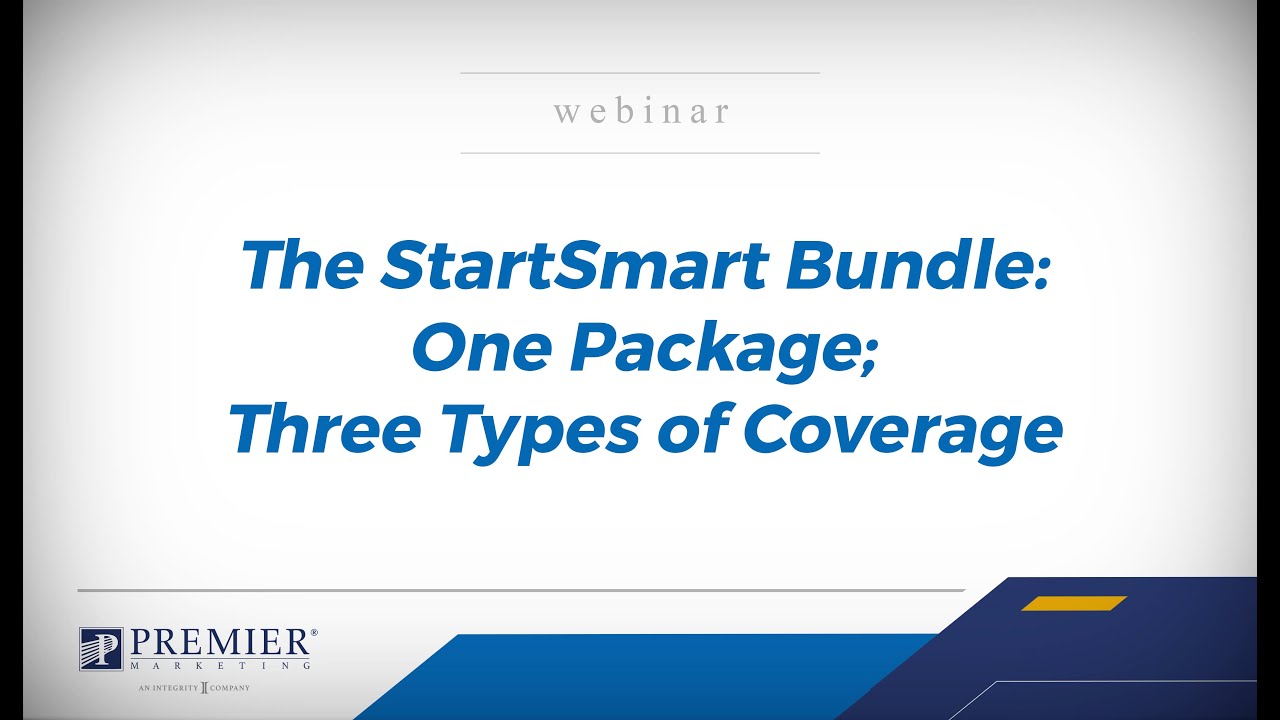 StartSmart: One Package; Three Types of Coverage - YouTube