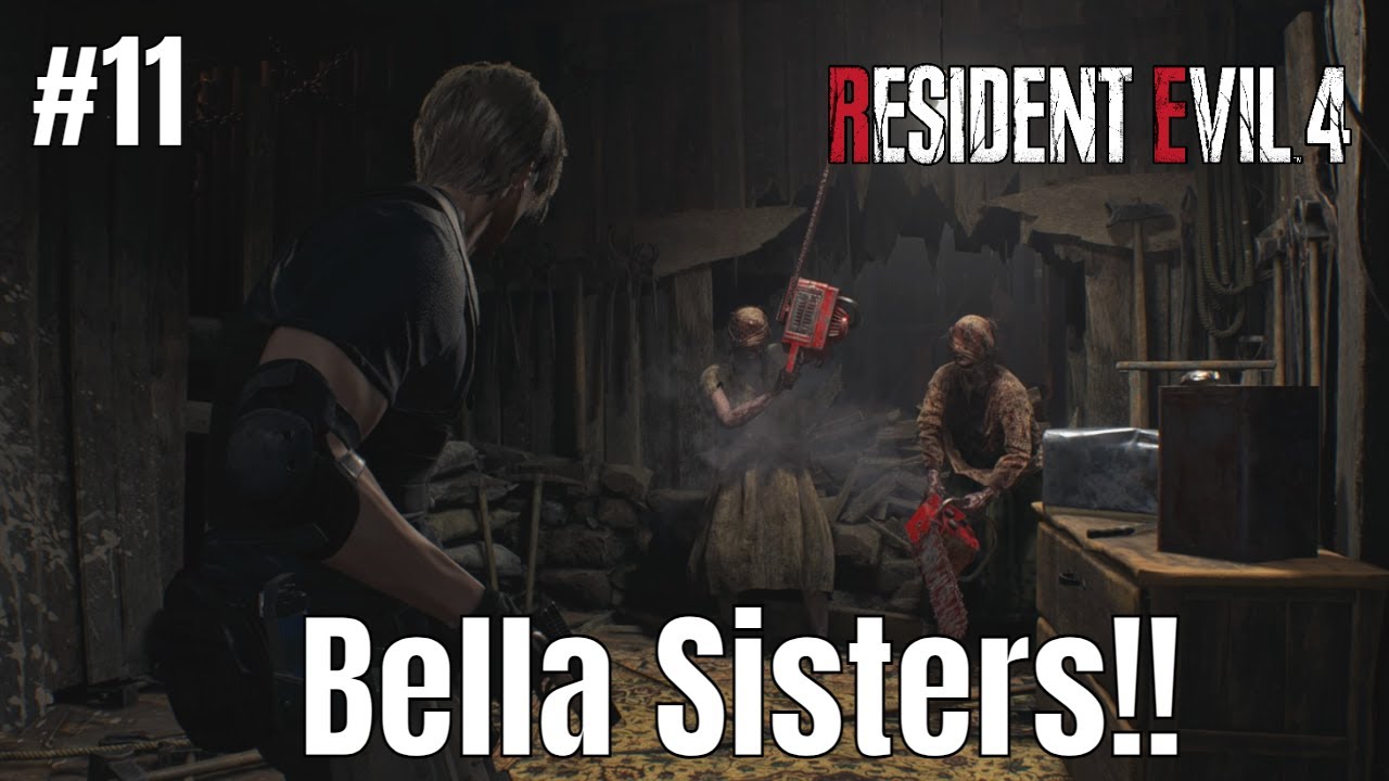Resident Evil 4 Remake #11 | Modo INTENSO | As Bella Sisters e a fuga ...