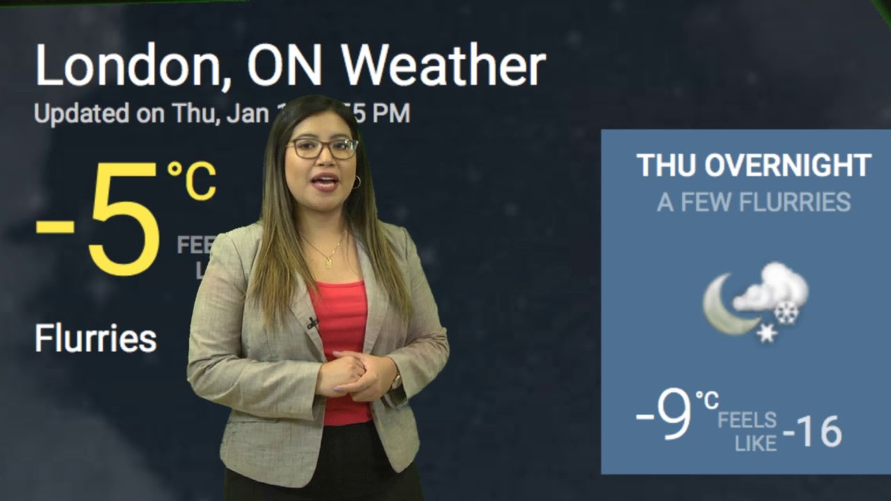 First full weather forecast - YouTube