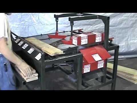 Morgan Single Head Trim Saw - YouTube