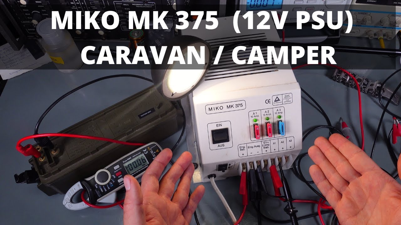 MIKO MK 375 (camping caravan) 240W 12V power supply with priority ...