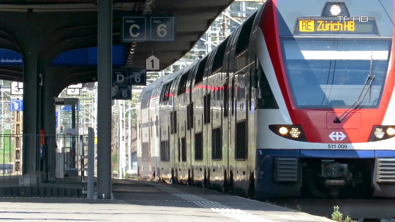 Daily Swiss Train - SBB RABe 511 009 als RE Aarau - Zürich und DB ICE 4 ...