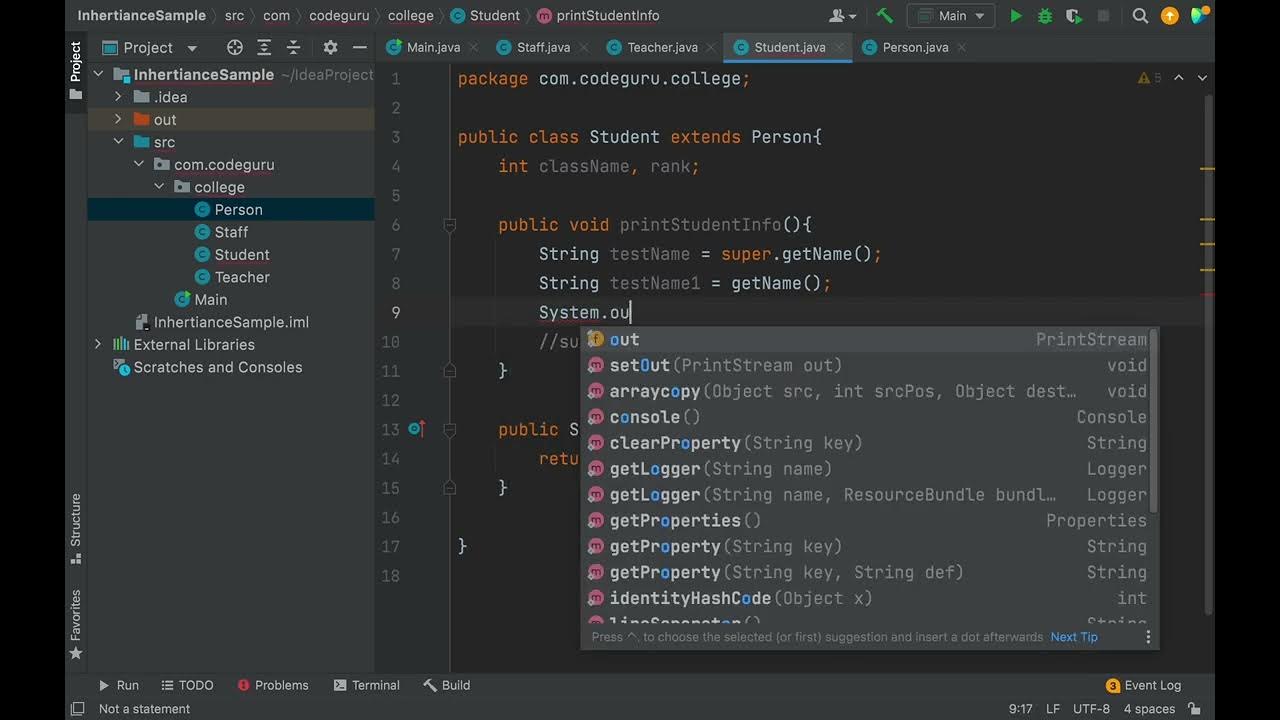 02: Super keyword Inheritance | Advanced Java | Java Programming in ...