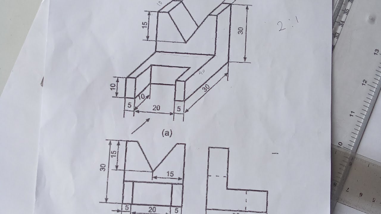 Technical Drawing Basics: Oblique Projection for Students & Beginners - YouTube