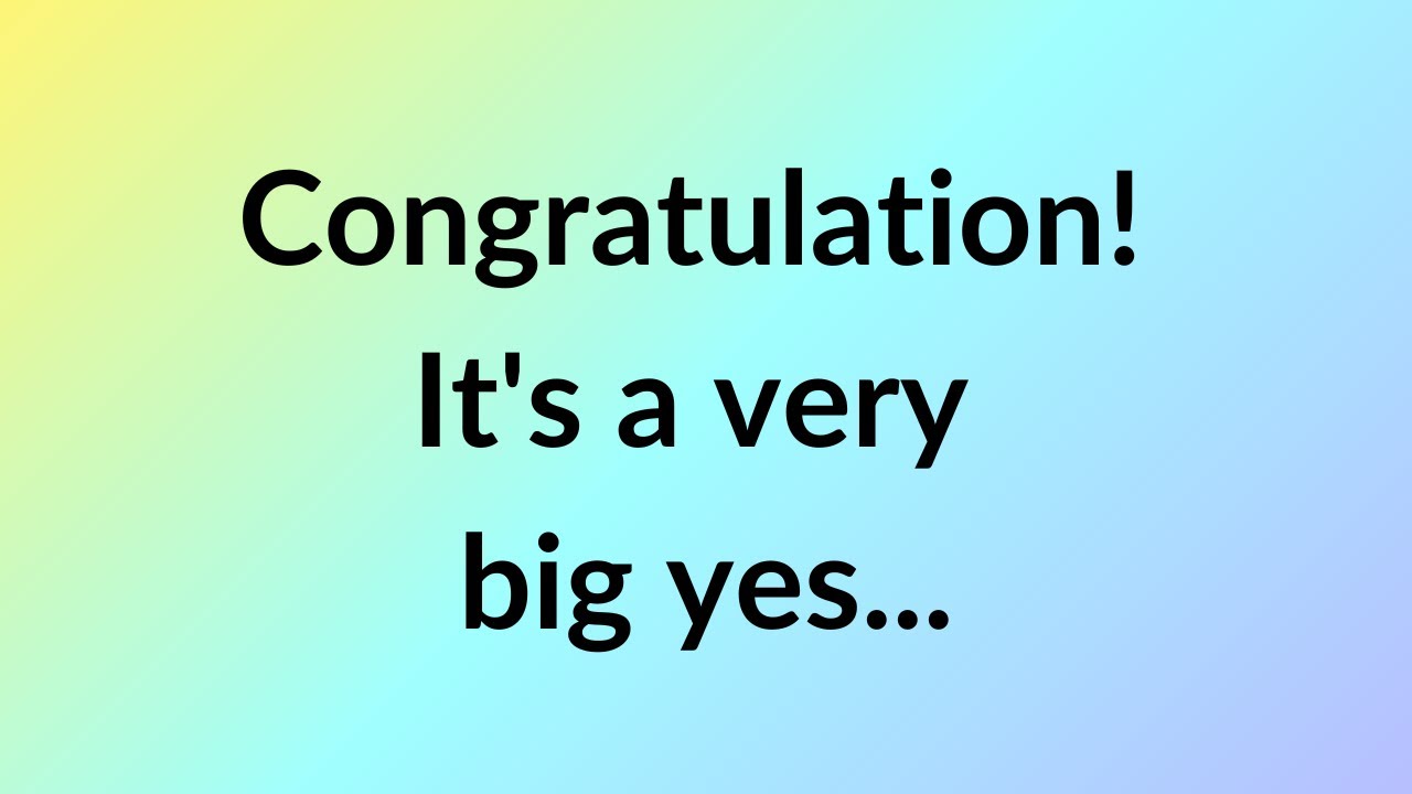 🔴Today god message | Congratulation! It's a very big yes... - YouTube