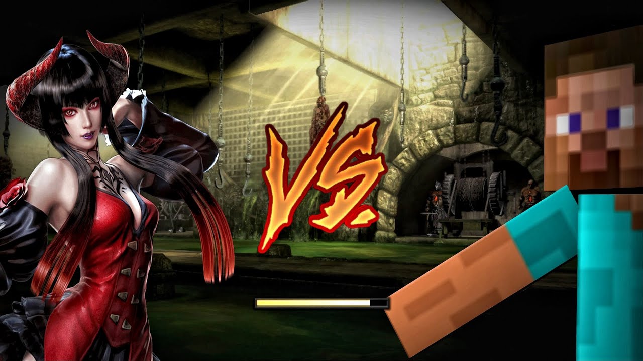 Mortal Kombat 9 Eliza Tekken VS Steve Minecraft - YouTube