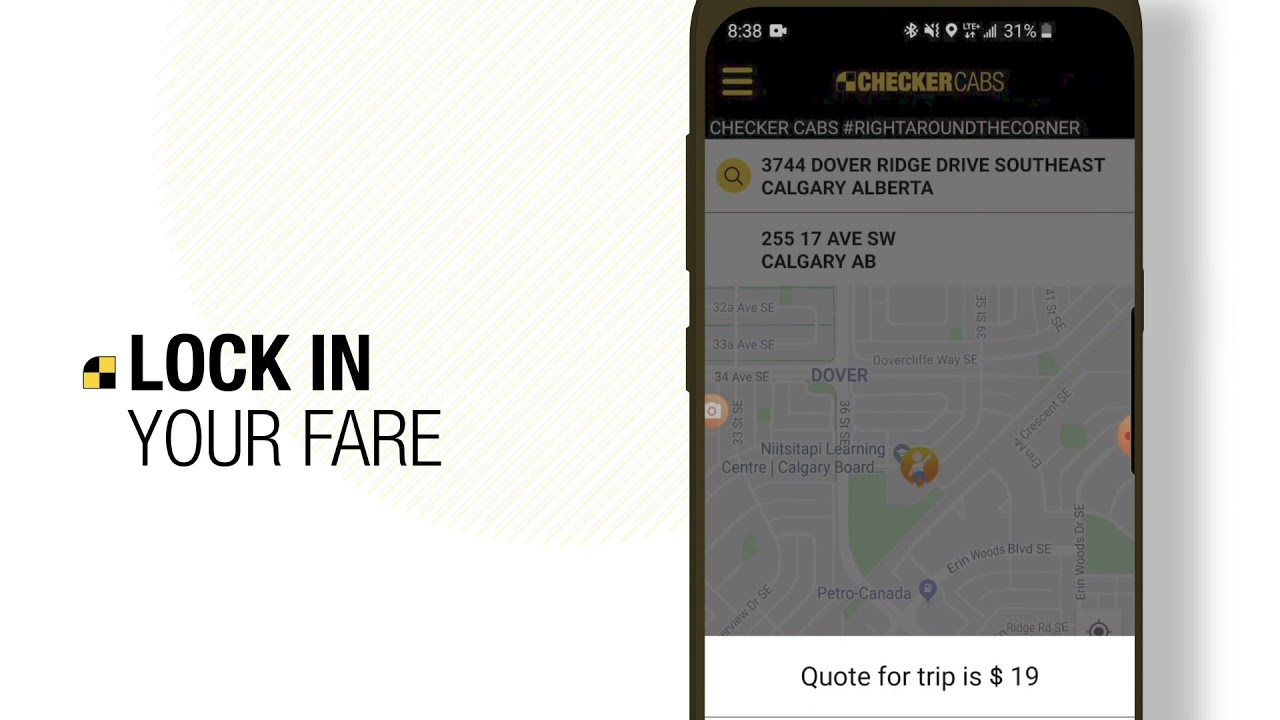 Lock In your fare with updated Checker Cab APP - YouTube