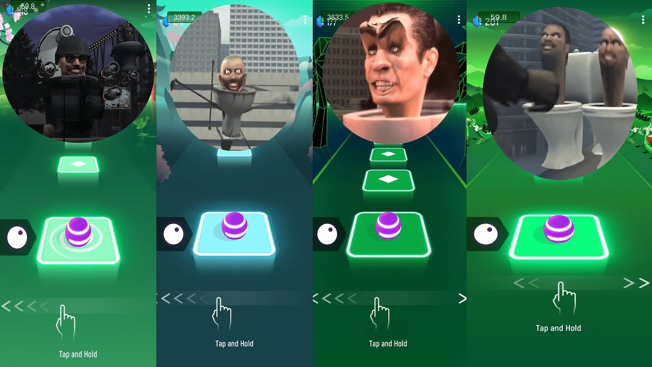 Rocket toilet VS Strider toilet VS Gman toilet VS 3 headed toilet ...