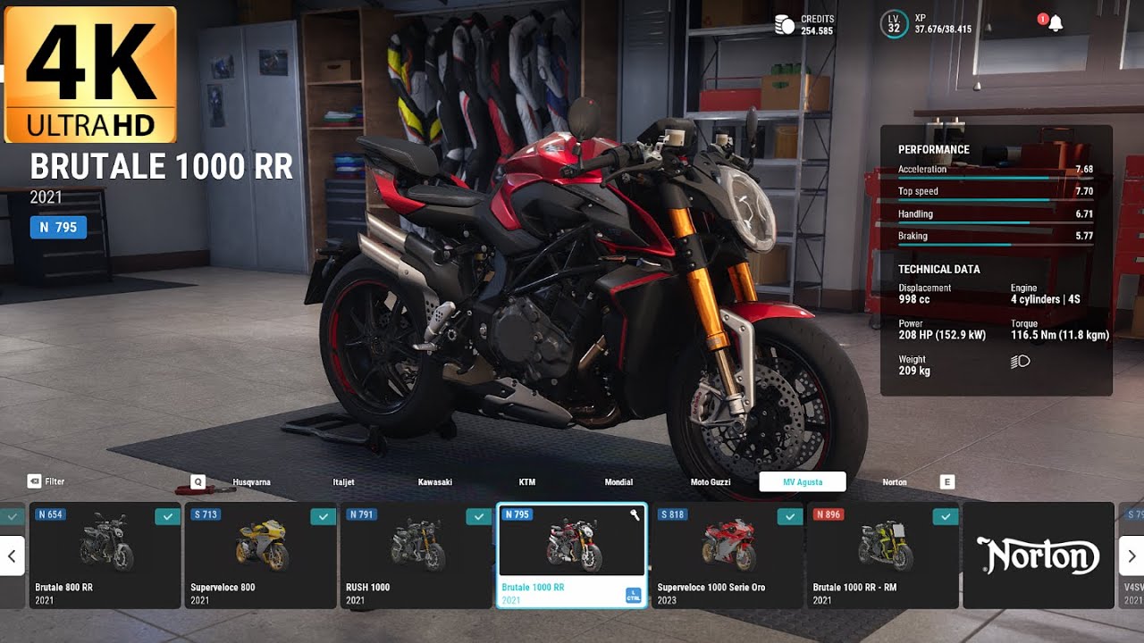 RIDE 5 - All Bikes | List MV AGUSTA and Aprilia (PC UHD) [4K60FPS ...