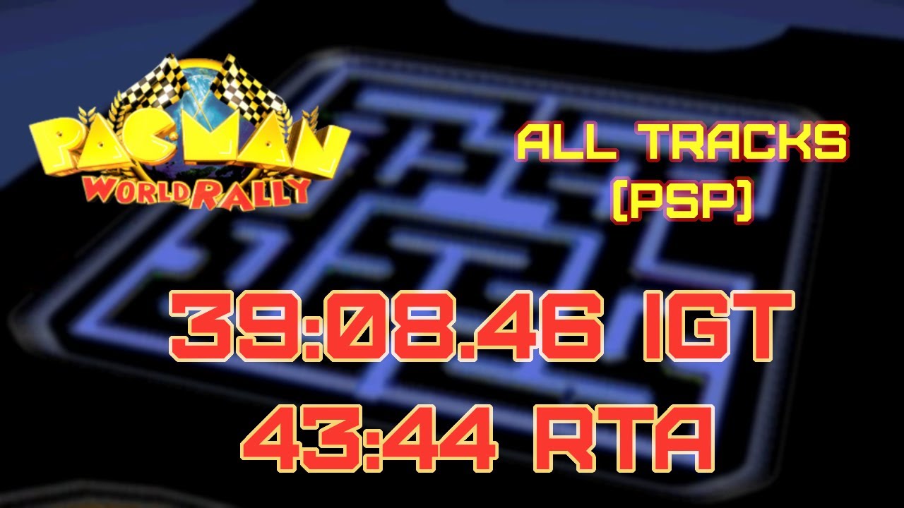 Pac-Man World Rally - All Tracks (PSP) Speedrun in 39:08.46 IGT - YouTube