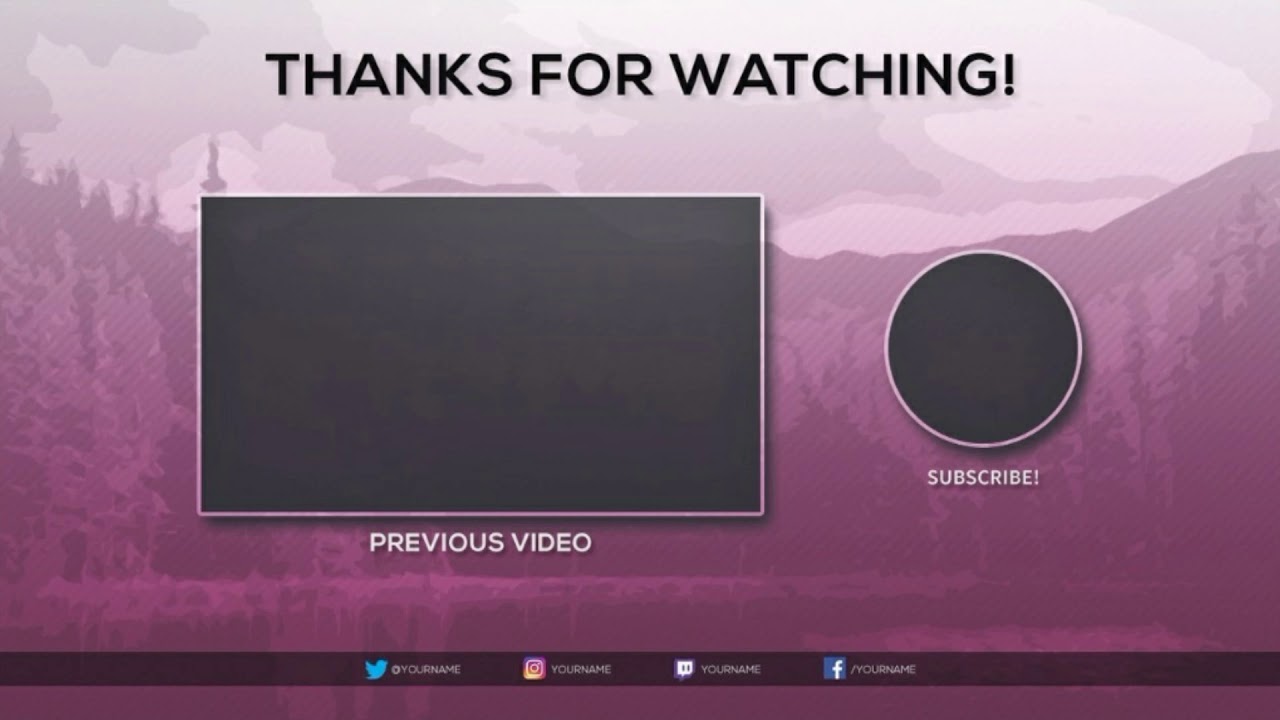 Outro #1 - YouTube