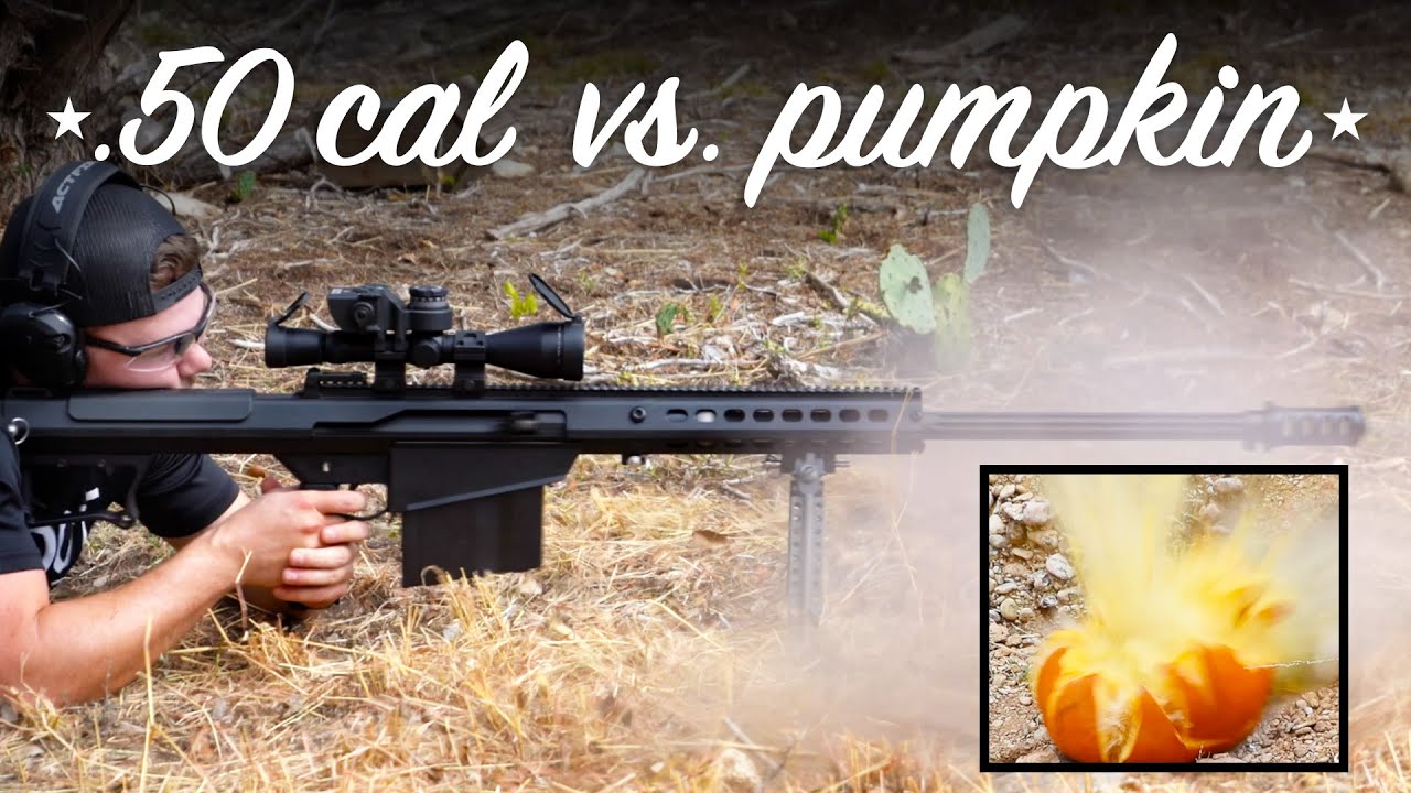 Barrett .50 CAL vs. Pumpkin – Vogt Ranch Edition - YouTube