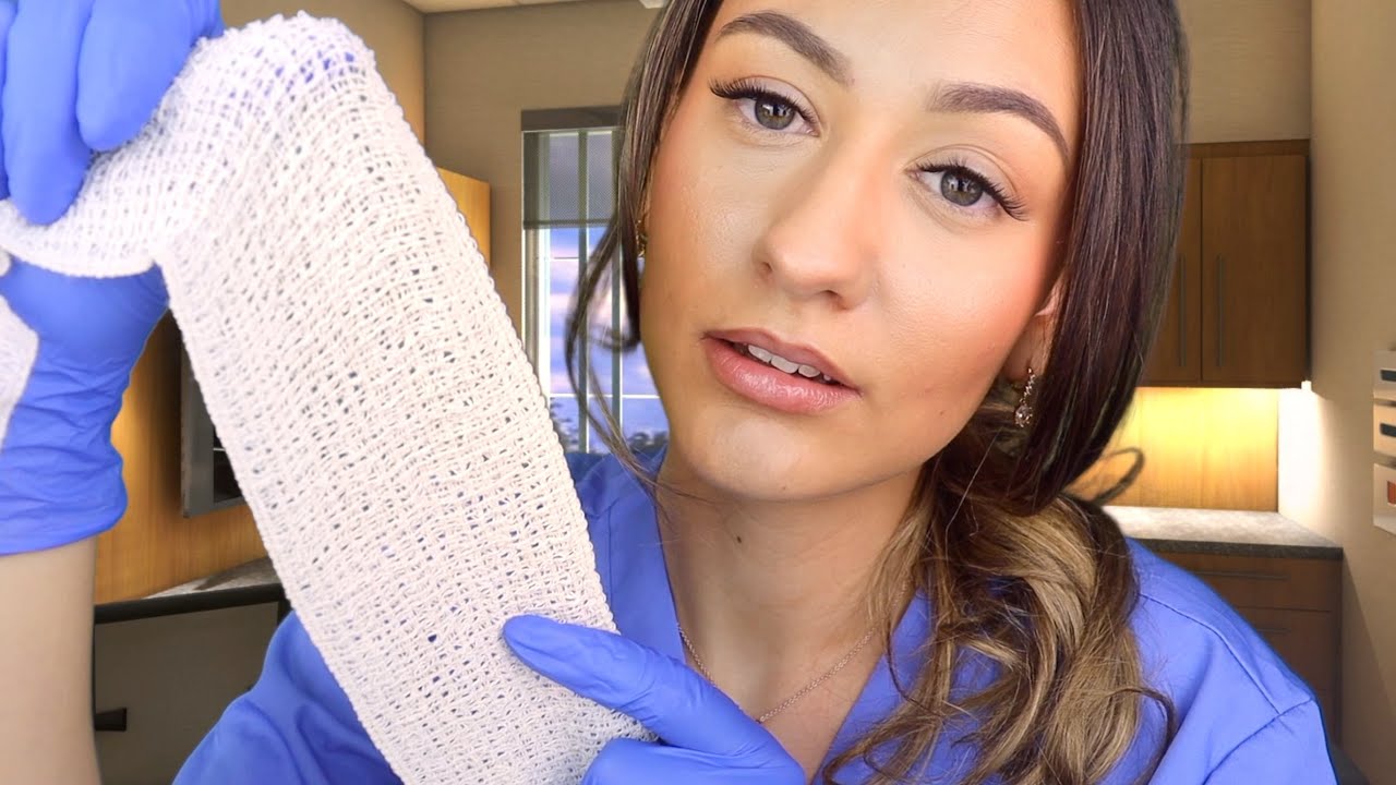 ASMR Nurse Treats Your Wound Roleplay 🏥 ️ - YouTube