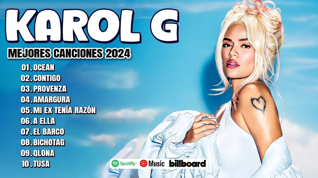 Karol G 2024 (Letra) - Grandes Éxitos De Karol G - Mejores Canciones de Karol G - Mix Reggaeton ...