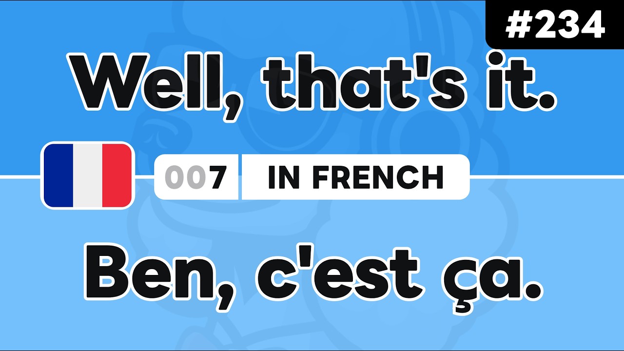 🇫🇷 Daily French for Beginners: Pick Up One Phrase Each Day! - "Well ...