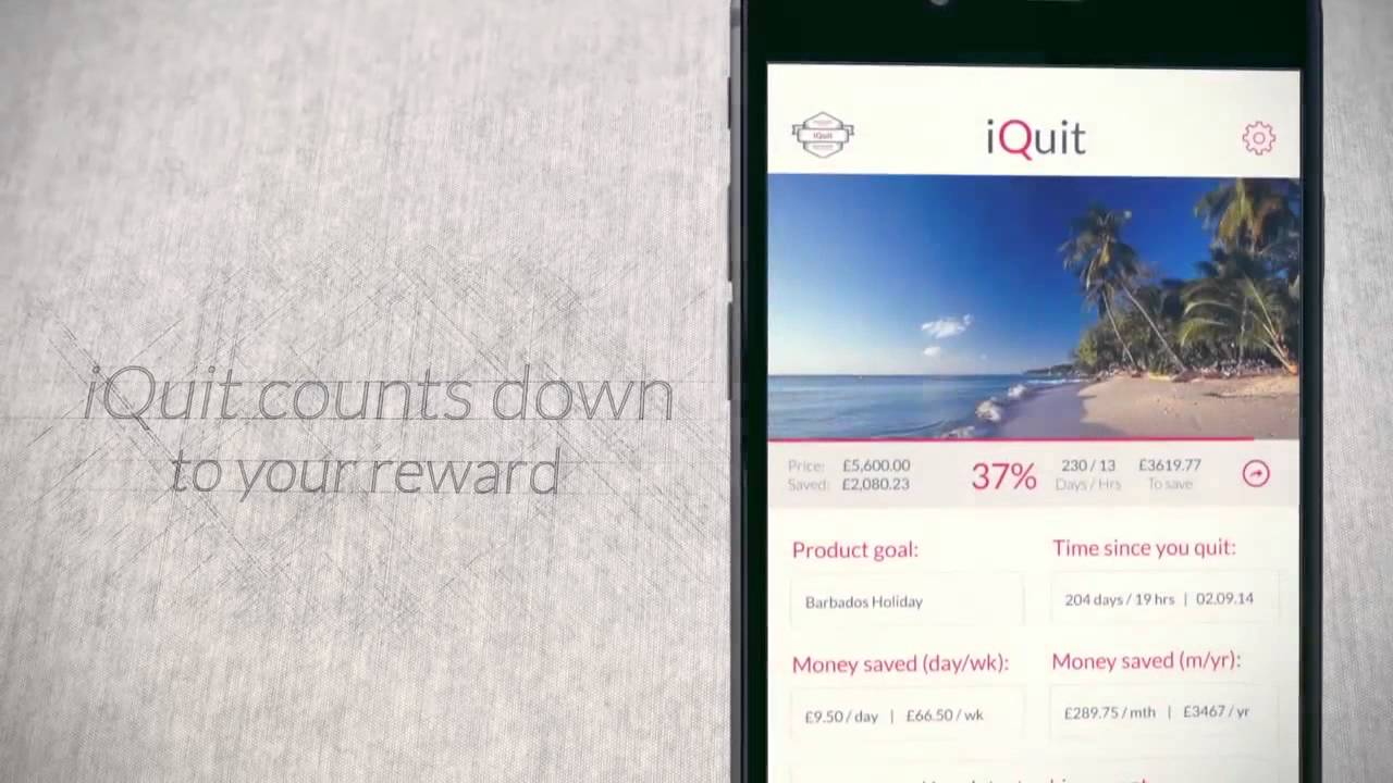 iQuit App - with the right motivation, you can quit anything - YouTube