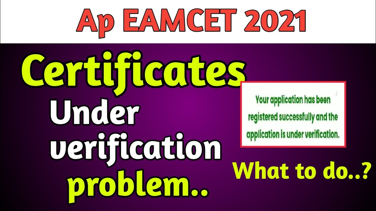 Ap Eamcet Certificate Verification 2021 eamcet Certificate Verification Ap Eamcet Certificate Verification 2021 eamcet Certificate Verification