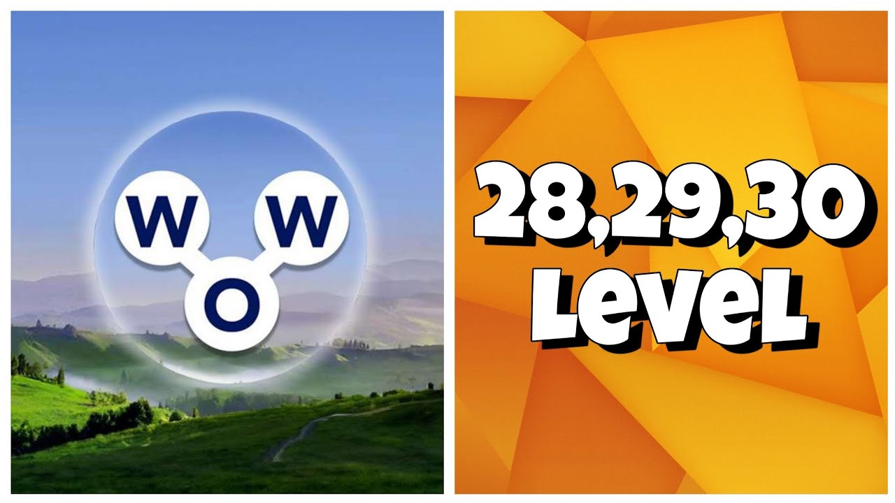 Wow (Words Of Wonders) - 28,29,30 Level Answers - YouTube