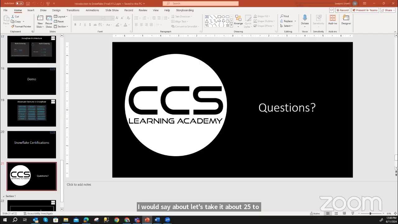 Snowflake Masterclass: Creating Scalable Data Frameworks - YouTube