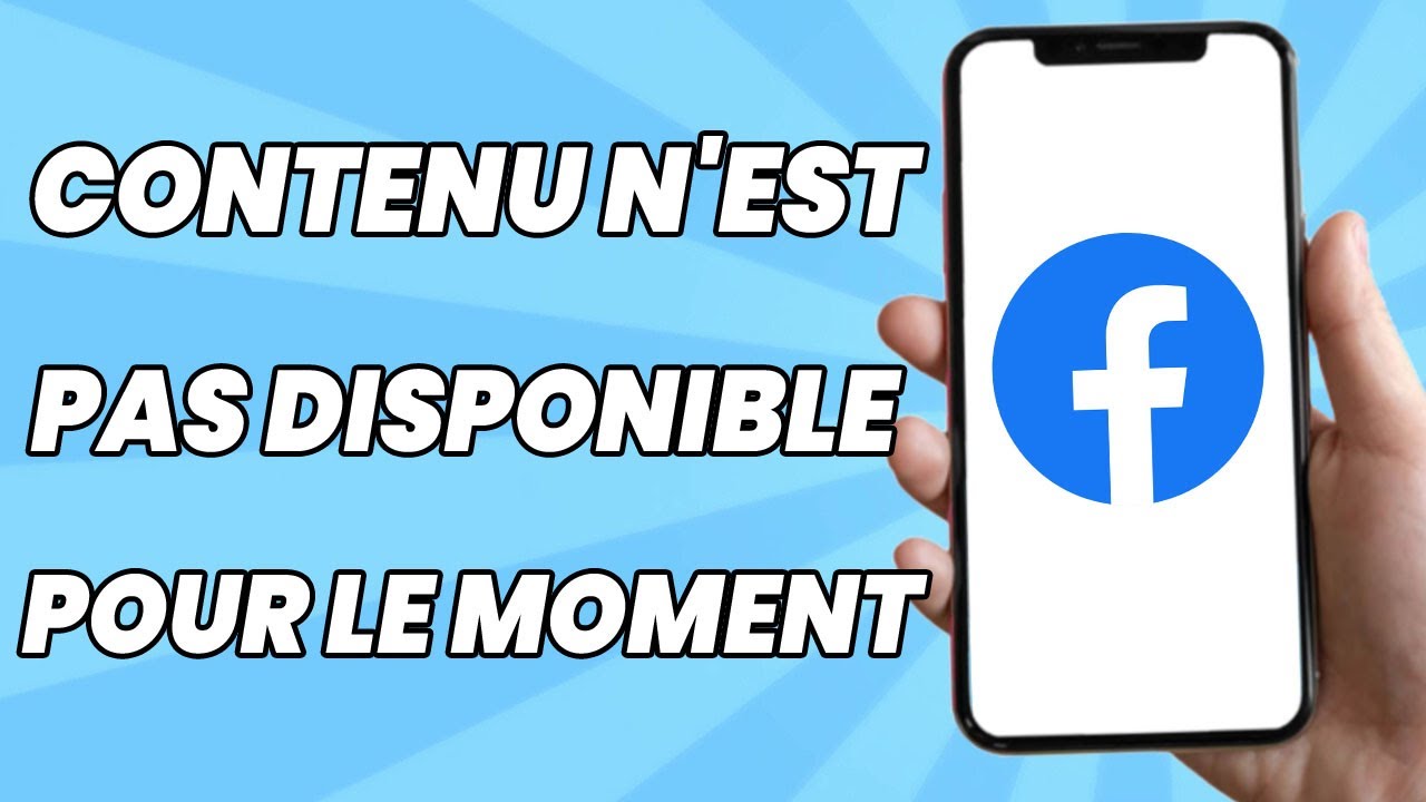 Ce Contenu N’est Pas Disponible Pour Le Moment Facebook - YouTube