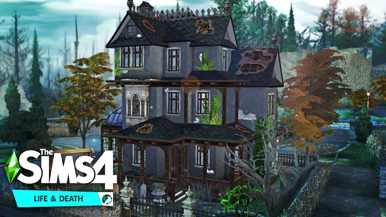 Abandoned Haunted House 👻 // The Sims 4 Speed Build: Life & Death - YouTube