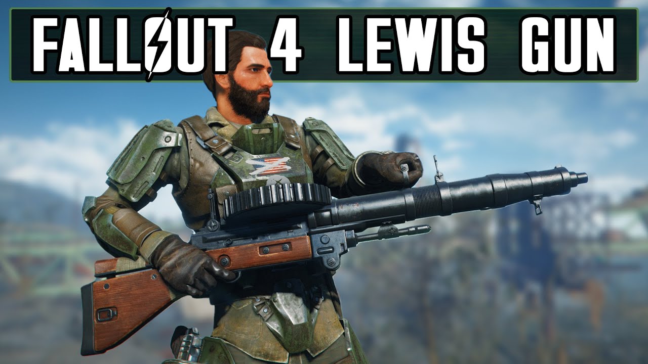 Finally, A Lewis Gun! - Fallout 4 Mod - YouTube
