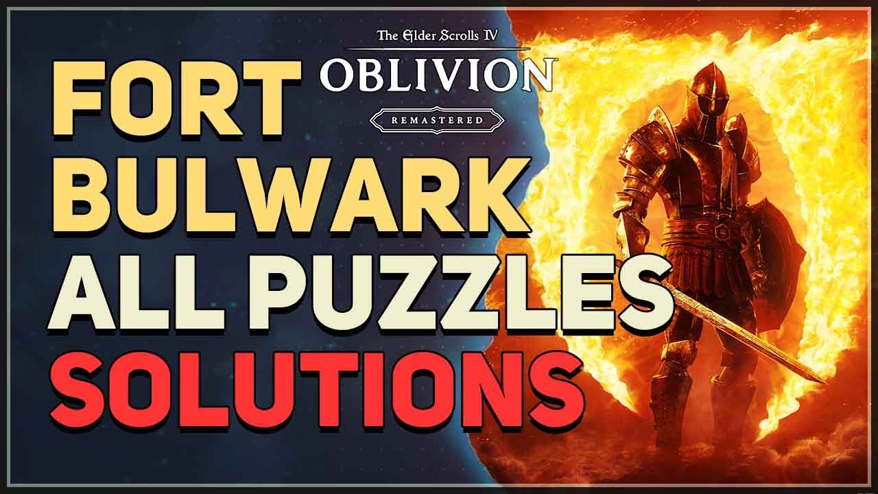 Fort Bulwark All Puzzle Solutions The Elder Scrolls 4 Oblivion ...