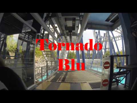 Gardaland 2013 - blu tornado-space vertigo-magic mountain-top spin