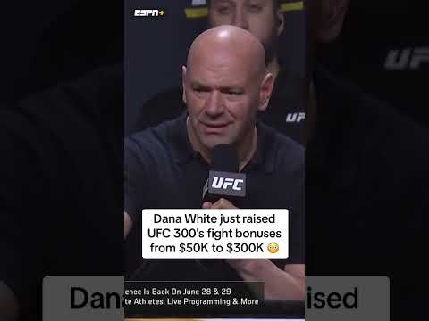 Dana raised the bonuses 💰🤑 #UFC300