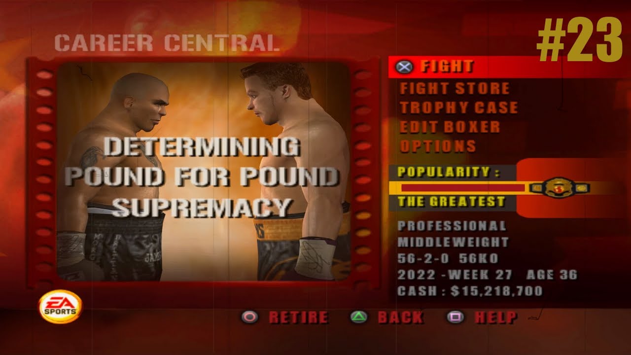 Fight Night Round 3 Gameplay Career Mode-Iron Mike-Retirement. - YouTube