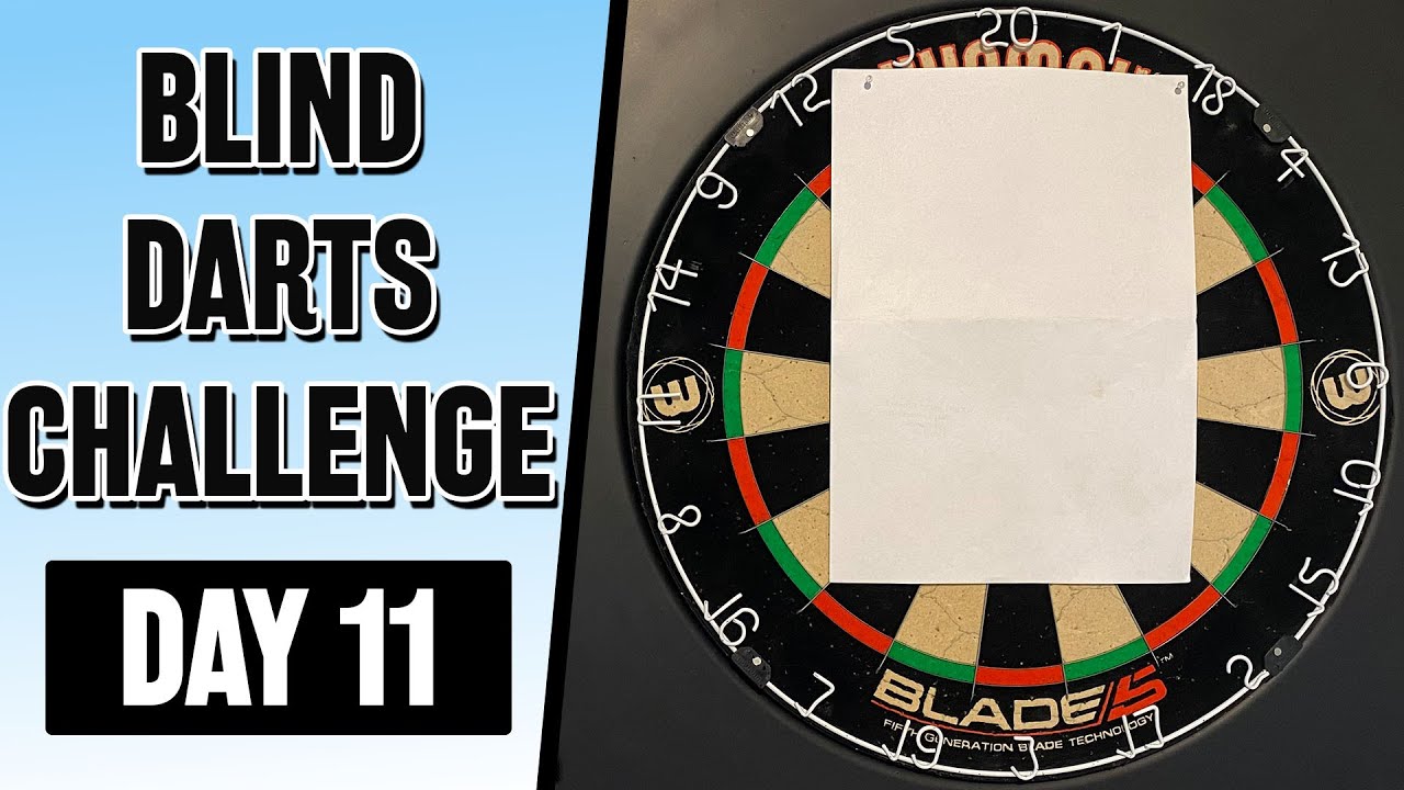 Blind Darts Challenge [Day 11] - YouTube
