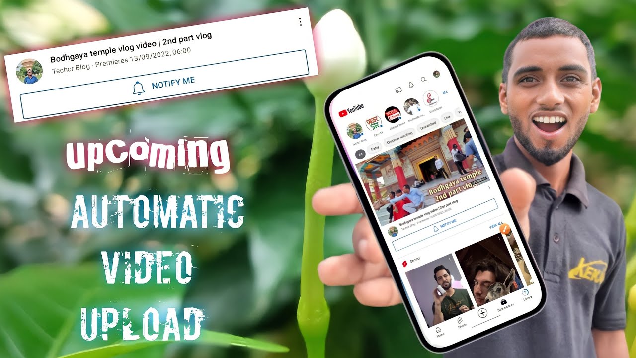 premieres video upload|Time date selecte And Auto video upload on ...