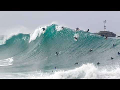 The Wedge - MASSIVE Mega Swell 20'-25' Surf !!! (June 9th 2026)