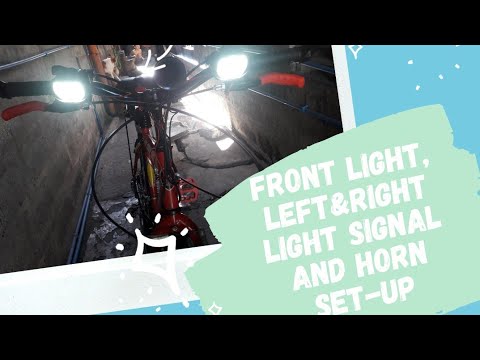 Front Light, Left & Right signal light and Horn set-up - YouTube