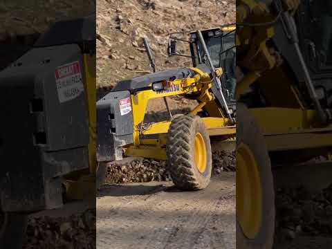 komatsu gd675 grayder works #komatsu #komatsugrader #grader #machine #works #kepçevideoları
