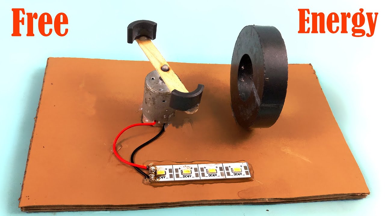 How to make free energy with magnet and dc motor - YouTube