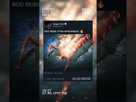 Rod reiss titan appearance 🔥 #aotedit #eren #animeedit #viralshort