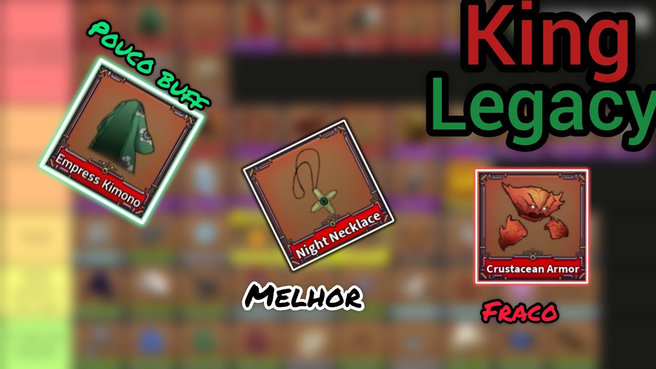 Tier list do acessórios do king legacy 5, é muito acessórios🥲!!! - YouTube