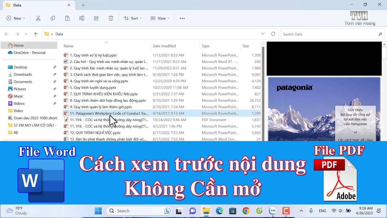 Cách xem trước nội dung file Word và PDF không cần mở cực kỳ hữu ích ...