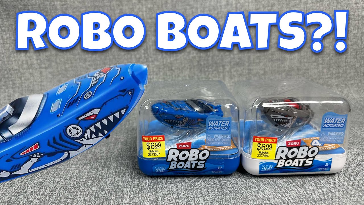 ZURU ROBO BOATS OPENING AND REVIEW! BEST ROBO WATER TOY YET! - YouTube