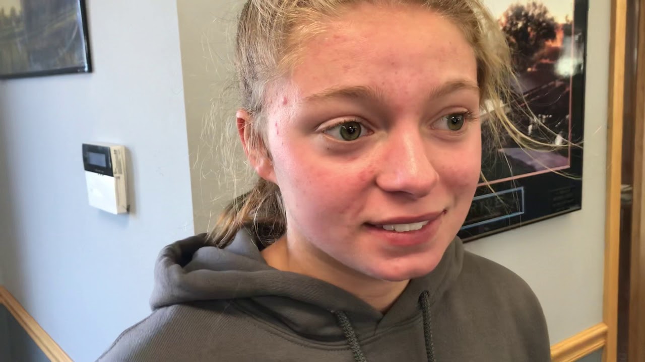 Kee High’s Haley Meyer after her second place finish - YouTube
