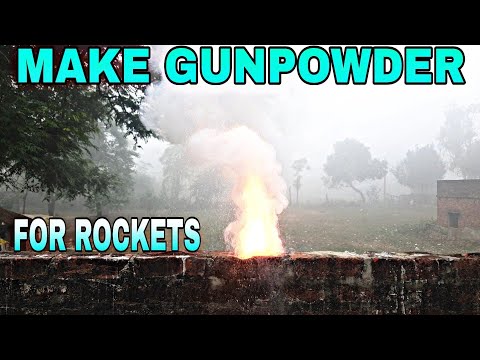How To Make Gunpowder || Homemade Gunpowder || Gunpowder For Model Rockets|| Barood in Hindi