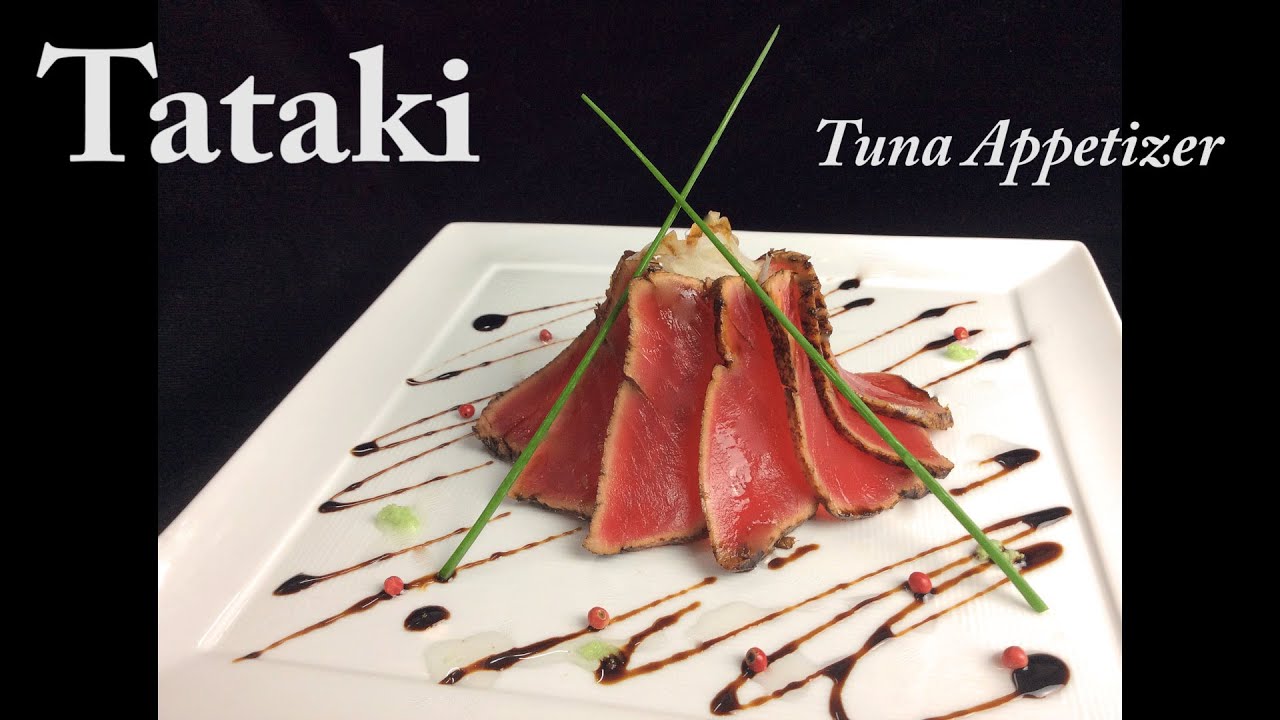 (SHORT Version) Tuna Tataki appetizer 米国発・鮪のタタキ（前菜） - YouTube