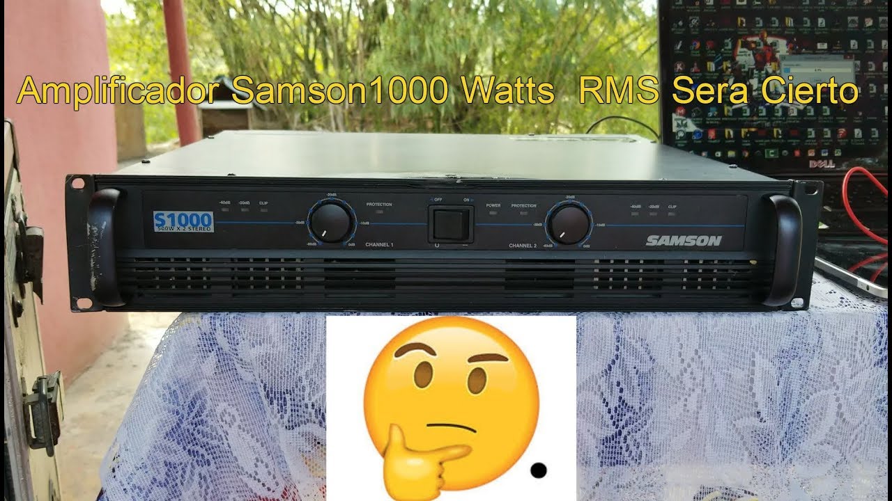 Amplificador Samson 1000 Watts RMS Sera Cierto ????????? - YouTube