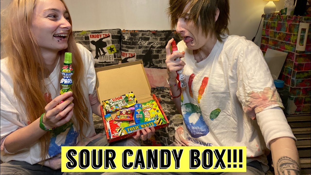 Sour box candy challenge!!! 😱 - YouTube